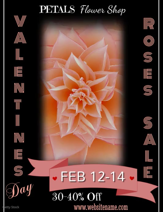 Modèle Vidéo de Vente de Roses de | PosterMyWall