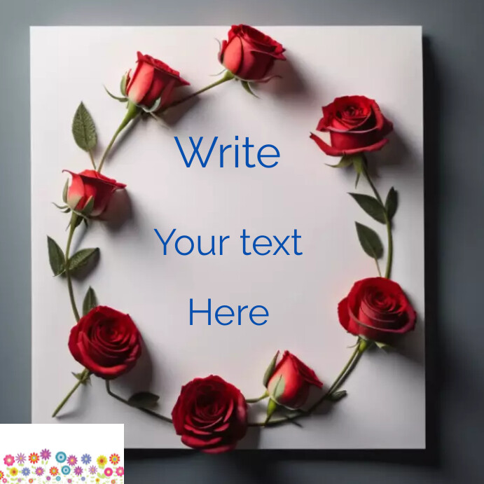 Roses template card | PosterMyWall