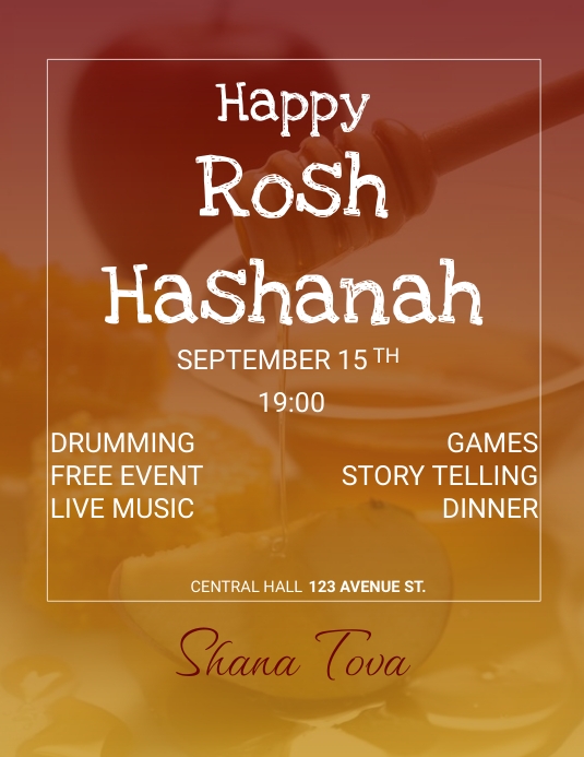 Copy of Rosh hannah | PosterMyWall