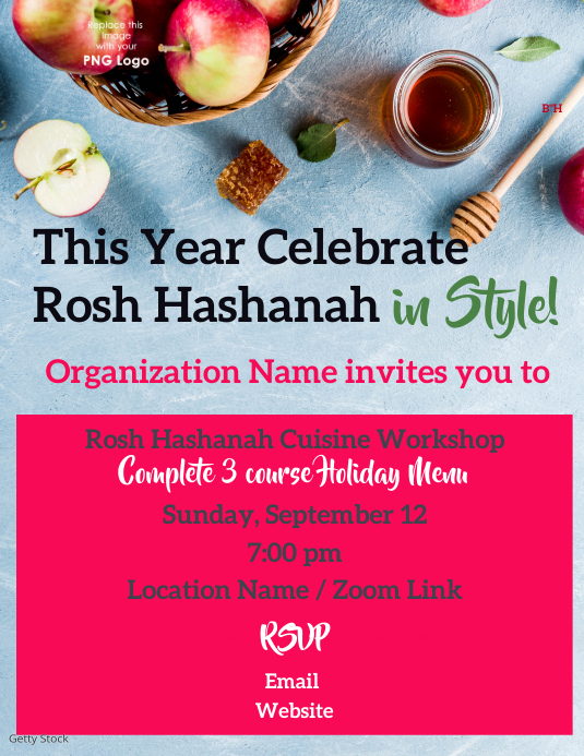 Copy of Rosh Hashanah Cooking Show | PosterMyWall