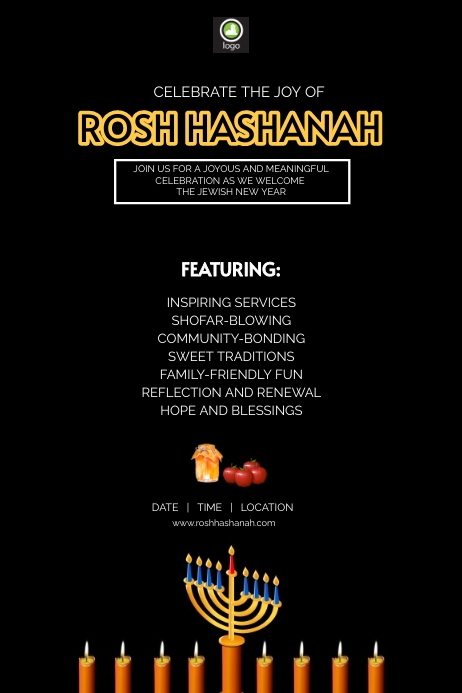Rosh Hashanah Poster Template | PosterMyWall