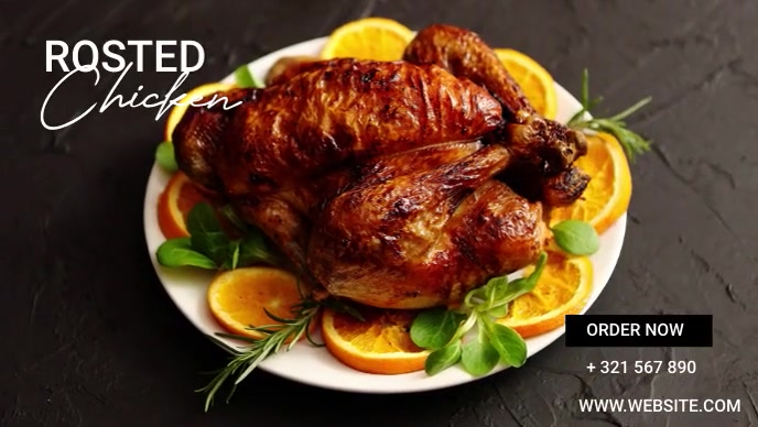 Rosted chicken video Template | PosterMyWall