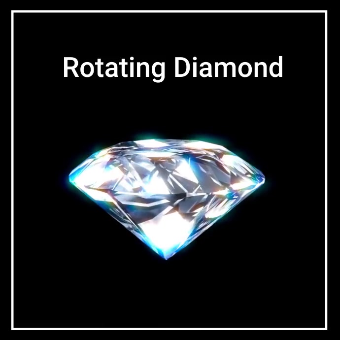Rotating diamond Template | PosterMyWall