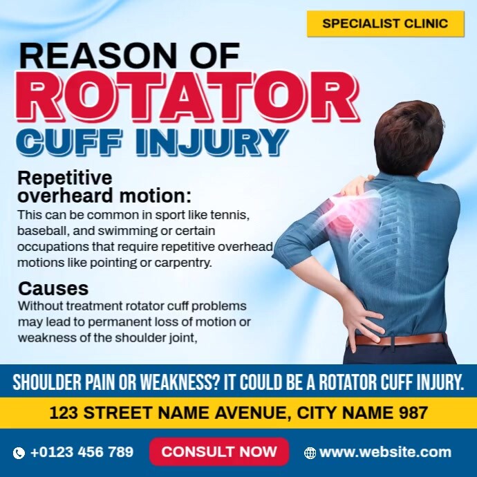 Rotator Cuff Injury Template | PosterMyWall