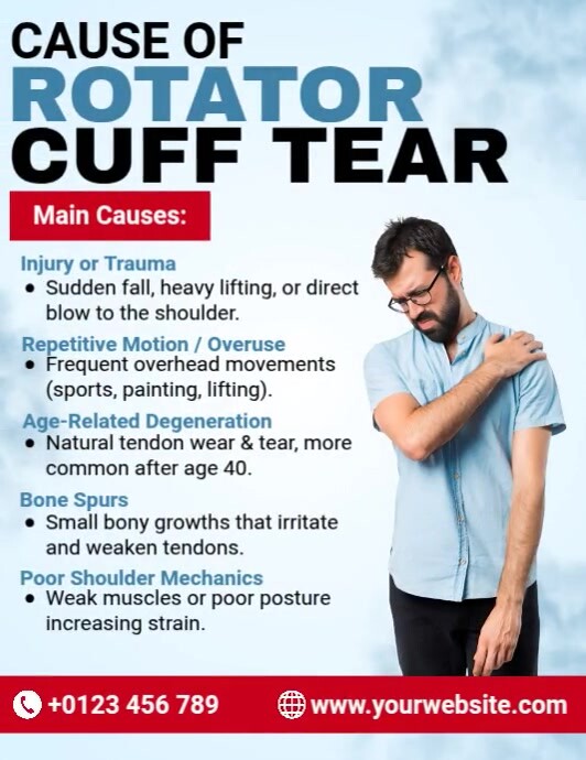 Plantilla de Rotator Cuff Tears | PosterMyWall