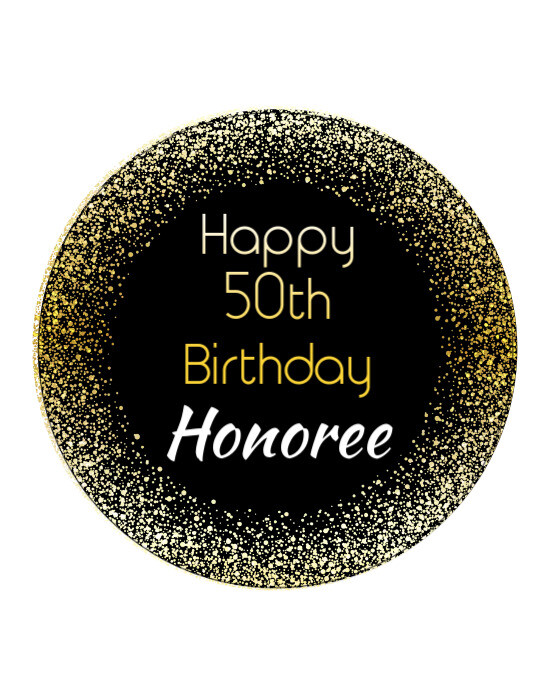 Round Birthday Graphic Template | PosterMyWall