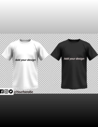 Round neck Shirt Template | PosterMyWall