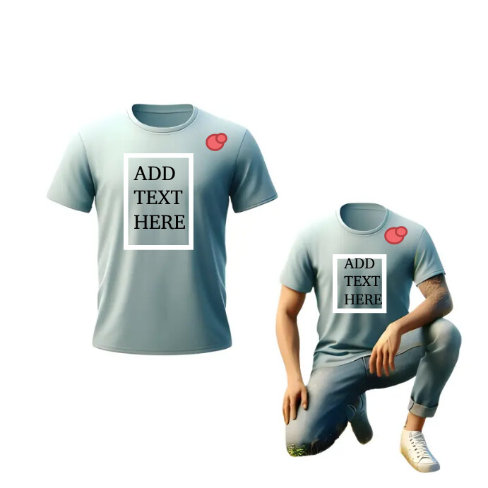 Round Neck T-Shirt Template | PosterMyWall