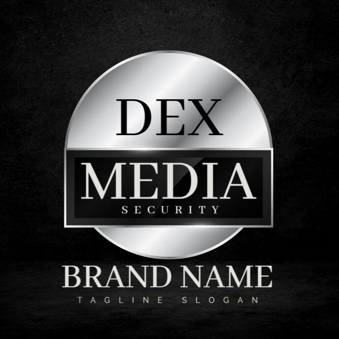 Round Silver Logo Templat | PosterMyWall