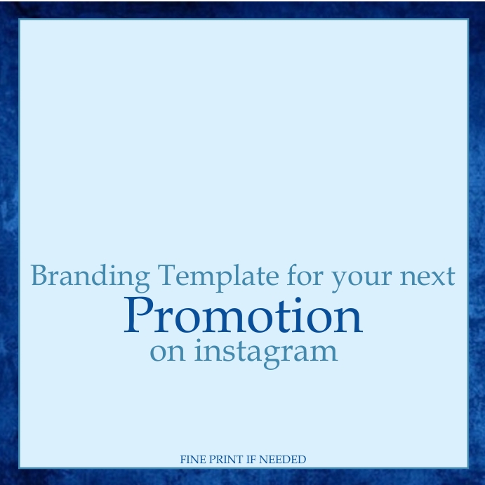 Royal Blue Instagram Template | PosterMyWall