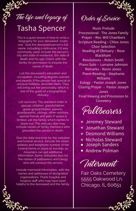 Royal Blue Magazine Large Booklet (inside) ,h Template | PosterMyWall