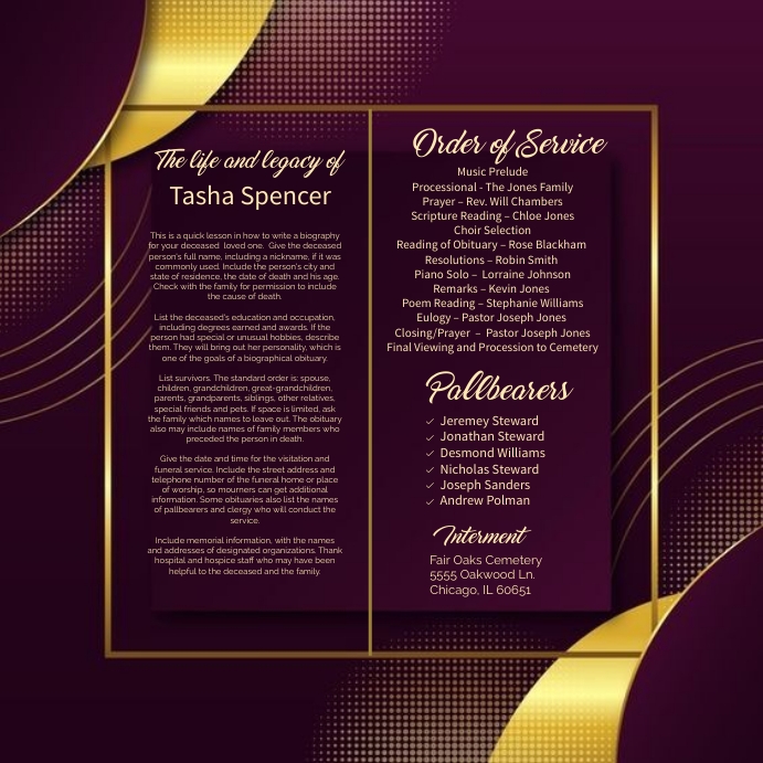 Royal Blue Magazine Large Booklet (inside) ,h Template | PosterMyWall