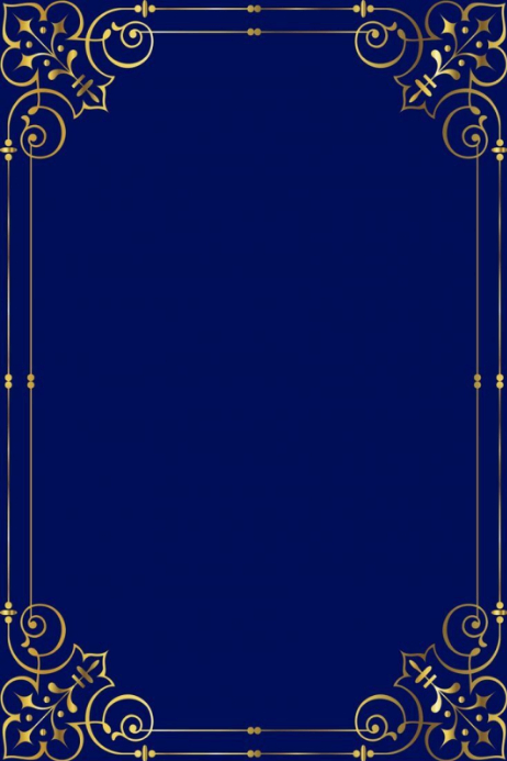 Royal Blue Vintage Frame Template | PosterMyWall