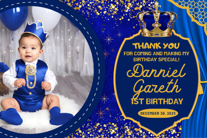 Royal BlueTheme Ref Magnet Layout Template | PosterMyWall