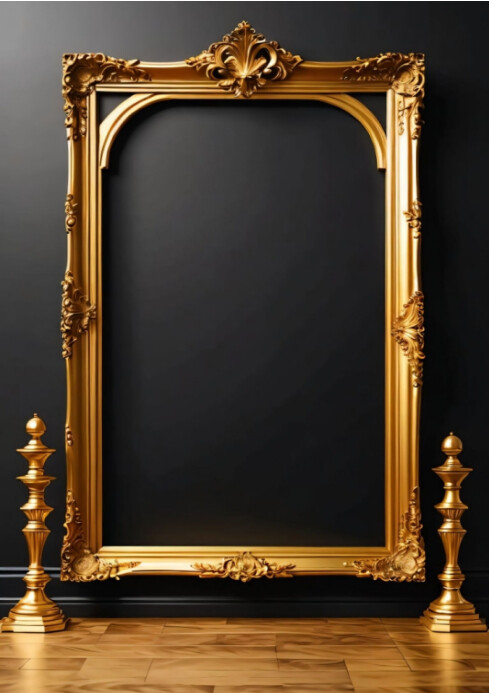 Royal golden photo frame Template | PosterMyWall