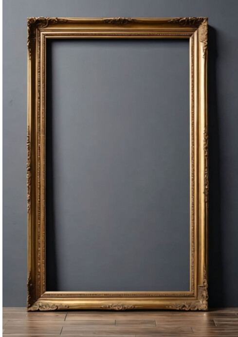 Copy of Royal golden wedding picture frame template. | PosterMyWall