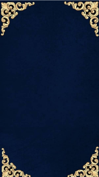 Royal Navy Blue Ornate Gold Frame Template | PosterMyWall