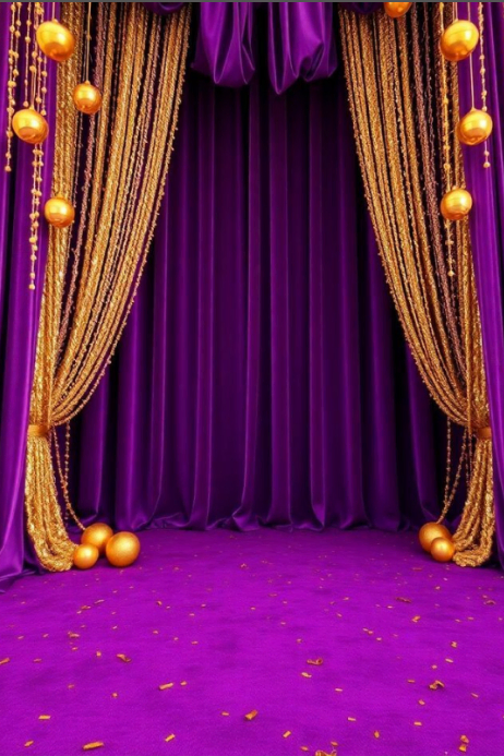 Modèle Royal Purple Luxury Stage Backdrop | PosterMyWall