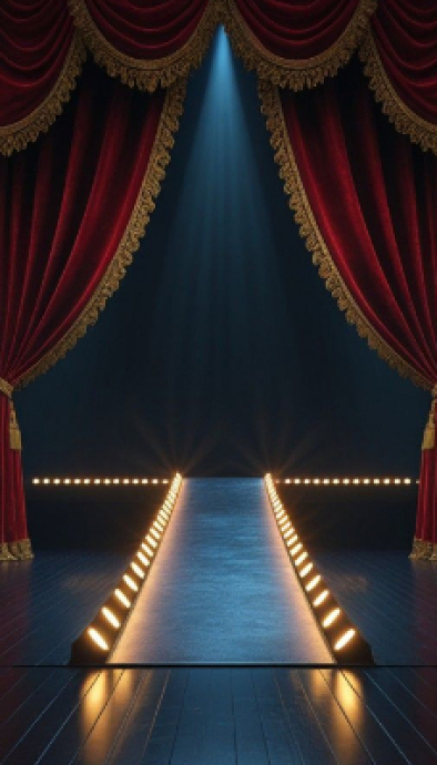 Royal Stage Showcase with Ornate Gold Frame Template | PosterMyWall