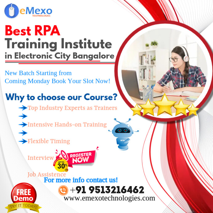 Copy of RPA Training Institute in Electronic City | PosterMyWall