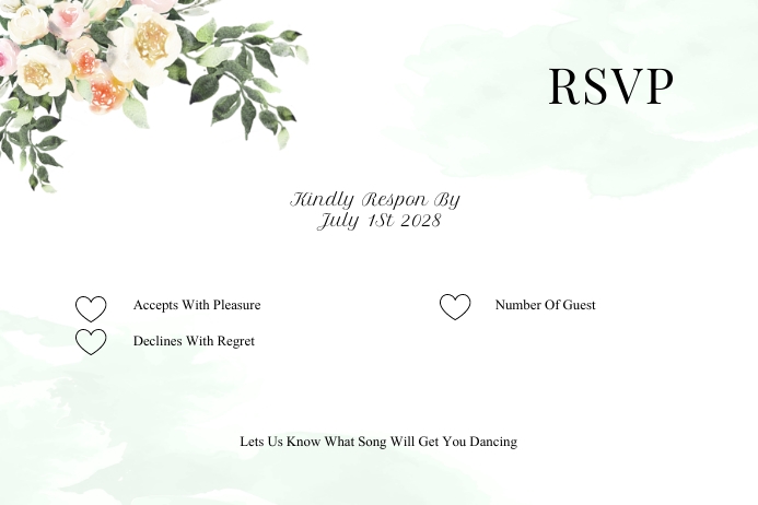 RSVP card template free | PosterMyWall