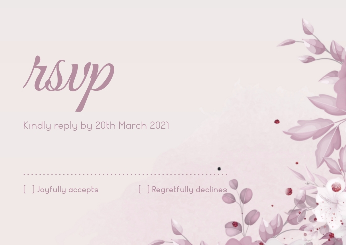 Copy of RSVP Template | PosterMyWall