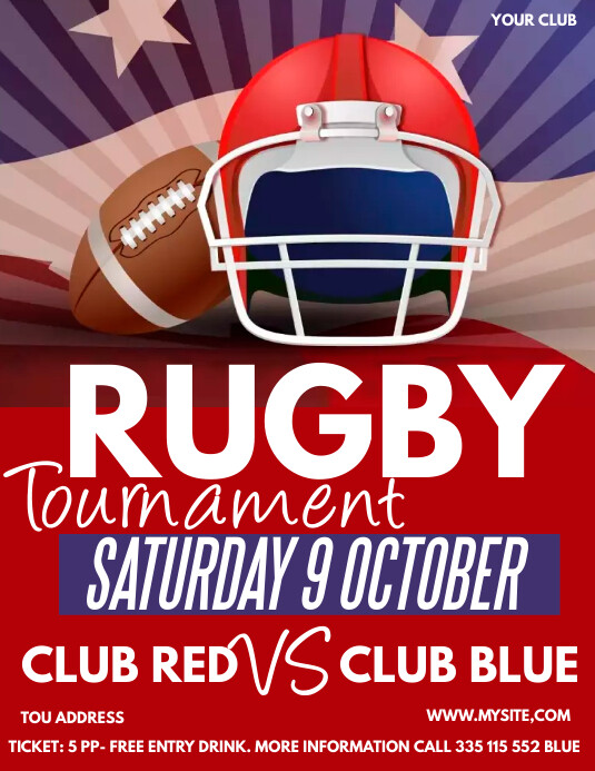 RUGBY Template | PosterMyWall