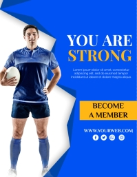 RUGBY FLAYER TEMPLATE | PosterMyWall