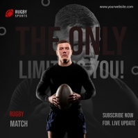 Rugby Ads Template | PosterMyWall