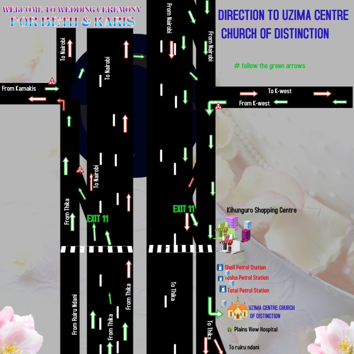 Plantilla de Ruiru Bypass Kihunguro Dirección Dirección | PosterMyWall