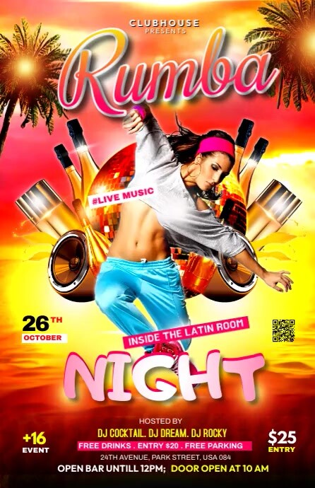 Plantilla de RUMBA DANCE | PosterMyWall