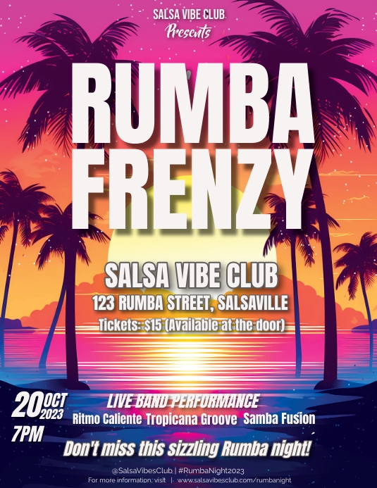 Rumba Template | PosterMyWall