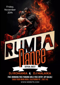 Rumba night flyer template | PosterMyWall