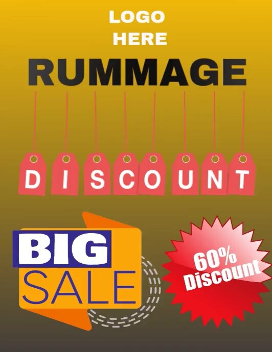 Rummage Flyer (us Letter) Template | PosterMyWall