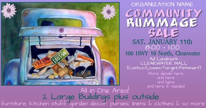 Copy of Rummage or Yard Sale | PosterMyWall