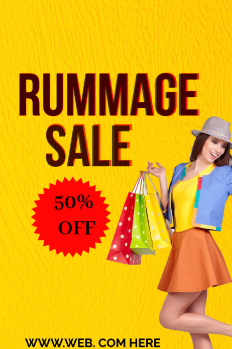 Rummage Sale Poster Template | PosterMyWall