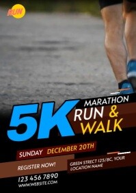 5K Run & Walk Flyer Template | PosterMyWall