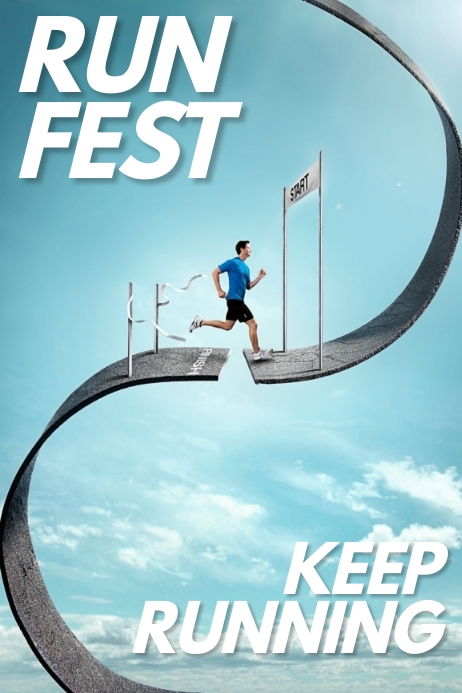 Run Fest marathon Template | PosterMyWall