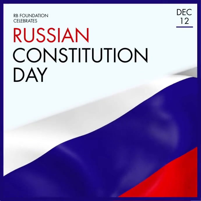 Plantilla de Russian Constitution Day Instagram Post | PosterMyWall