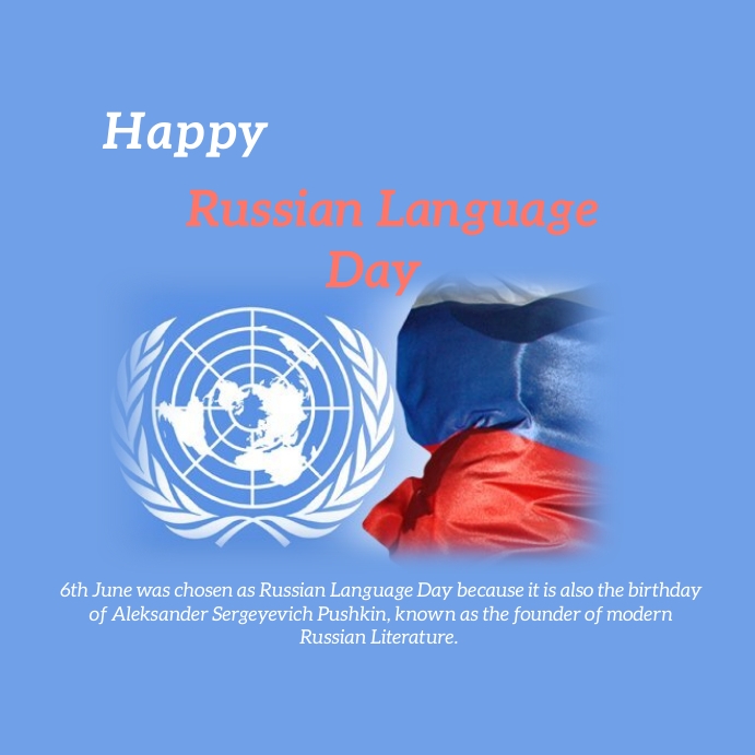 russian language day Template | PosterMyWall