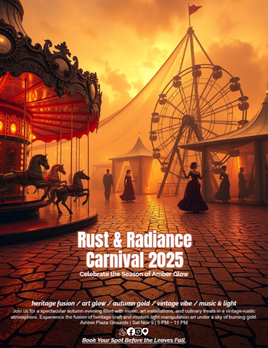 Rust & Radiance Carnival – Maximal Autumn Festival Flyer Template ...