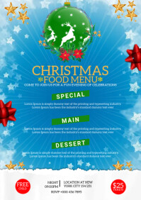 Rustic Christmas Menu Templates | PosterMyWall