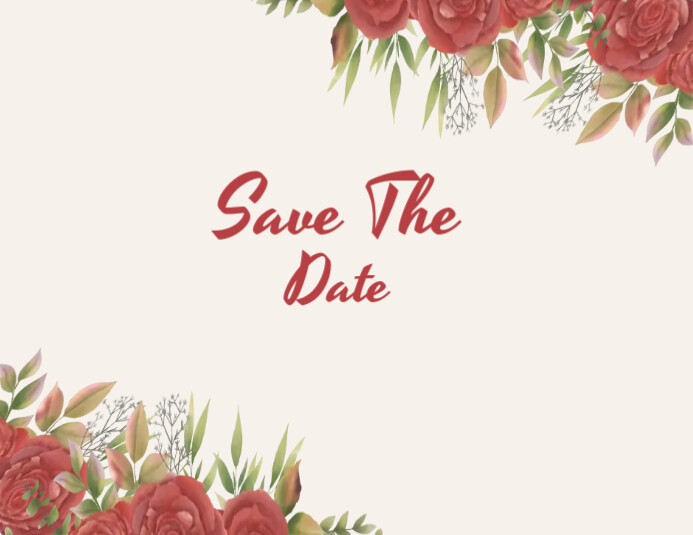 Rustic Save The Date Template | PosterMyWall
