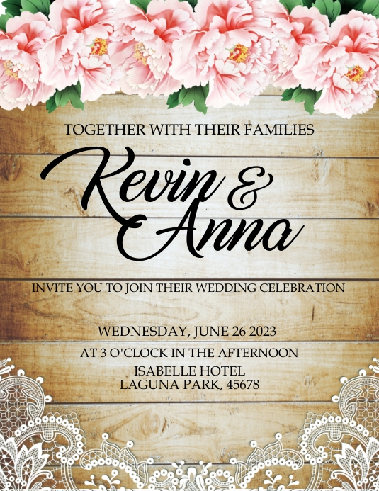 Rustic Theme Save The Date Template | PosterMyWall