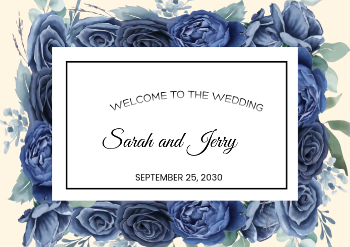 Rustic Wedding Banner Printable template | PosterMyWall