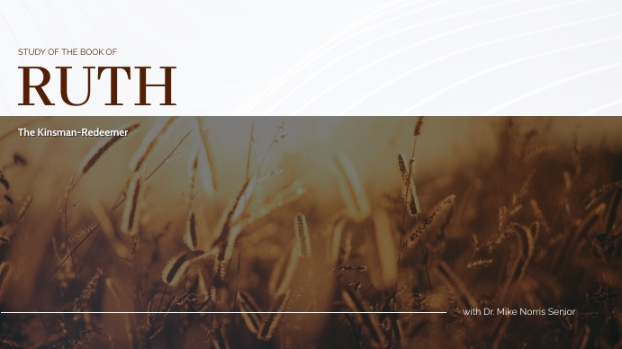 ruth book series church flyer Template | PosterMyWall