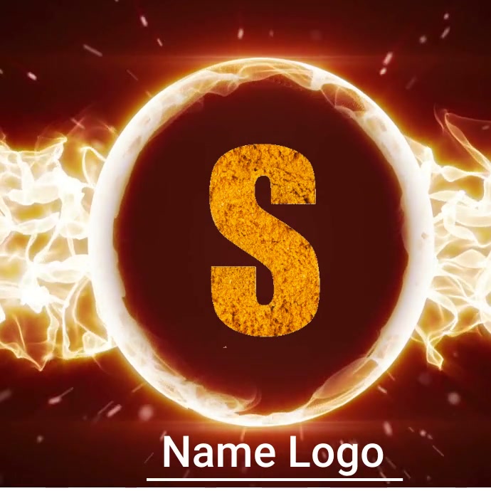 Copy of S fire background name logo | PosterMyWall