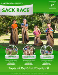 Sack race Flyer Template | PosterMyWall