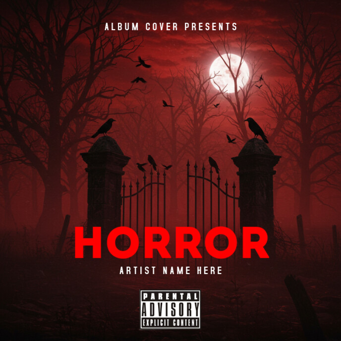 Sad | Horror Album Cover Template | PosterMyWall