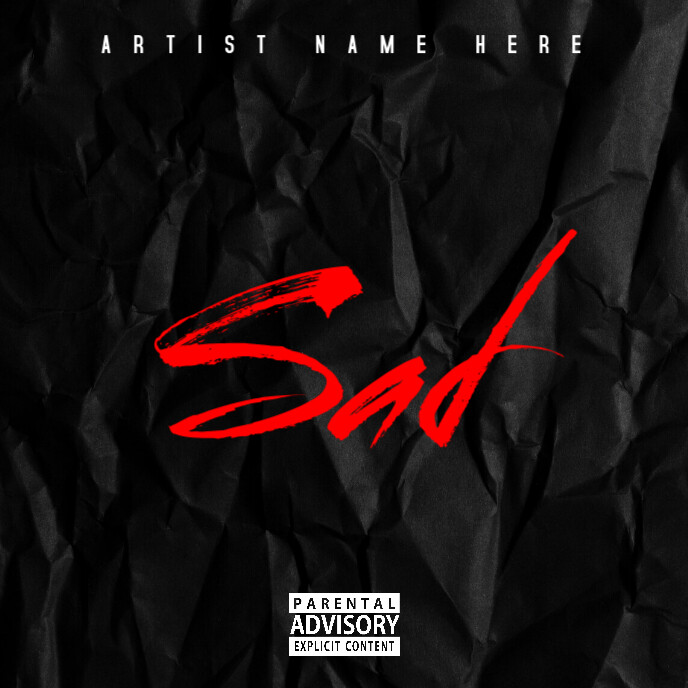 Plantilla de Sad Album Cover | PosterMyWall